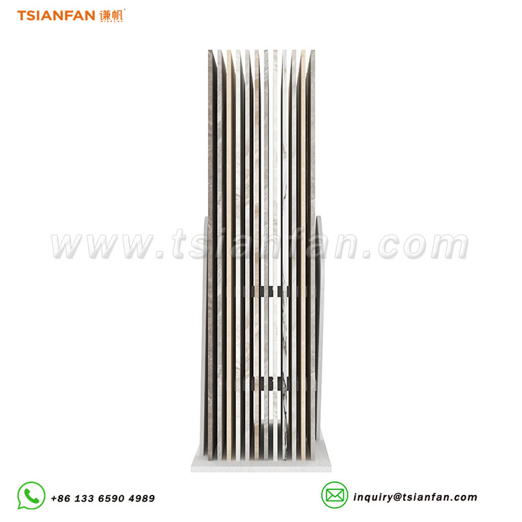 freestanding waterfall tile display racks for retail-SRL596